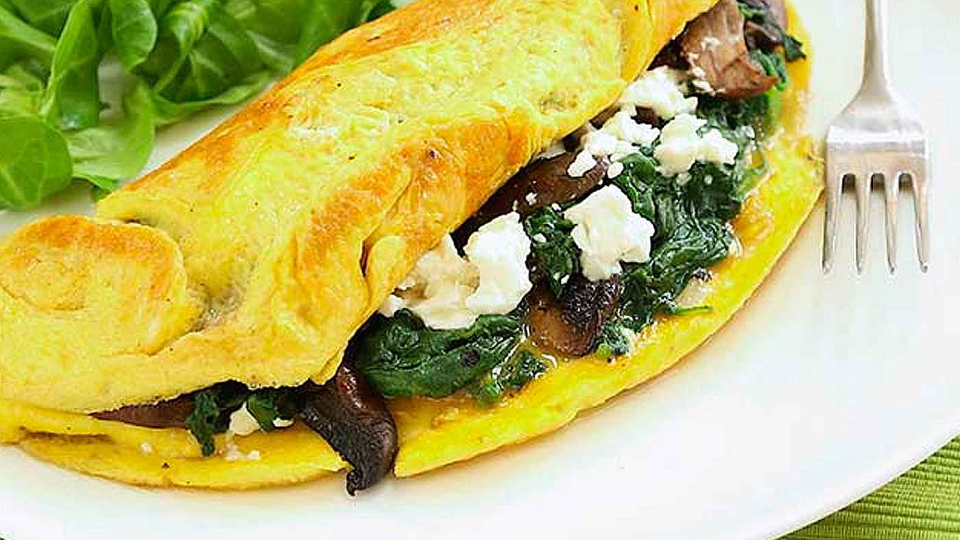 Spinach and Feta Omlette| IslamicFinder
